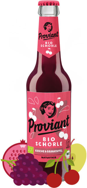 Proviant Schorle Kirsche & Granatapfel BIO 24x0,33l