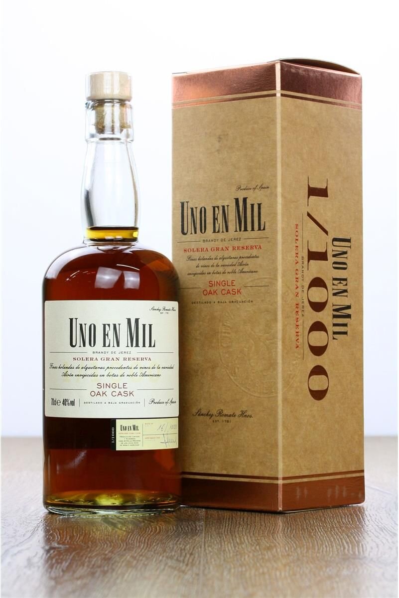 Uno en Mil Brandy Solera Gran Reserva 0,7l +GB